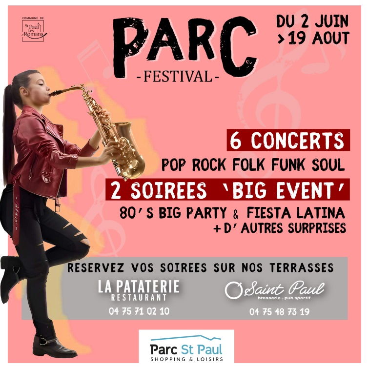 Le PARC Festival revient au Parc Saint Paul du 2 juin au 19 août 2023